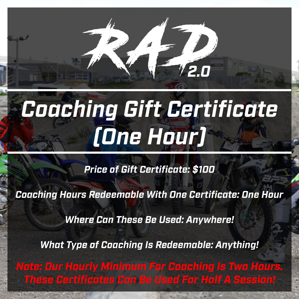 Rad 2.0 Gift Certificate -1 Hour – Rad 2.0 | Race and Athlete Development